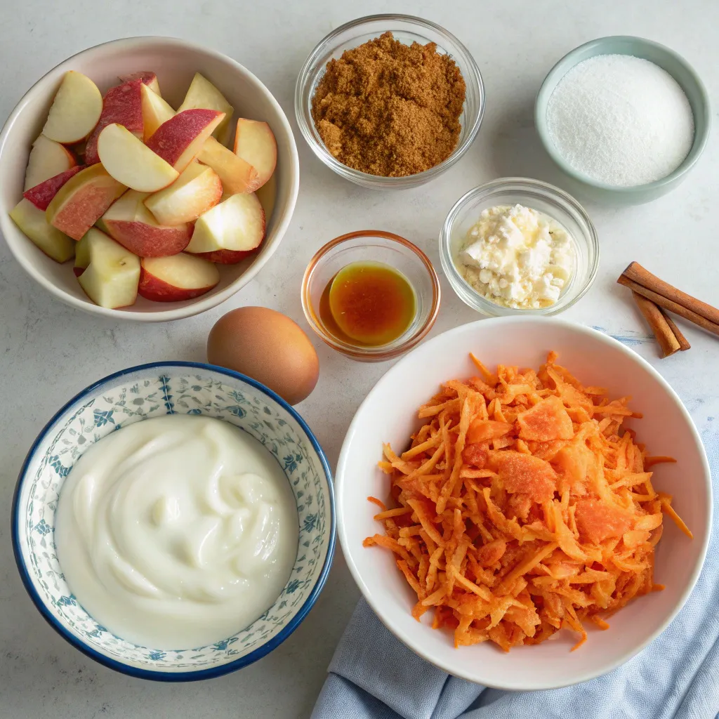 Moist & Wholesome Flourless Carrot Apple Greek Yogurt Cake - Poulef Recipes