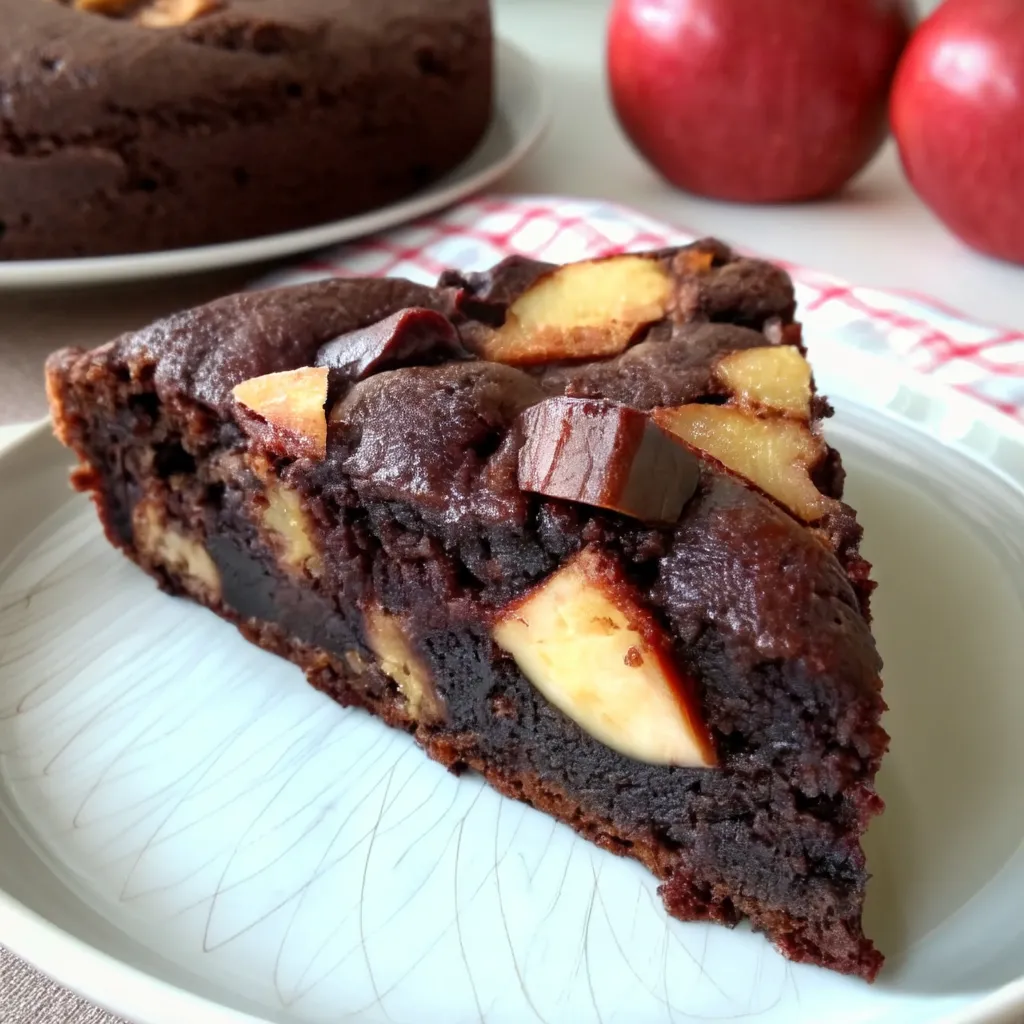 Flourless Chocolate Apple Cake – The Ultimate Fudgy & Wholesome Gluten-Free Dessert - Poulef Recipes