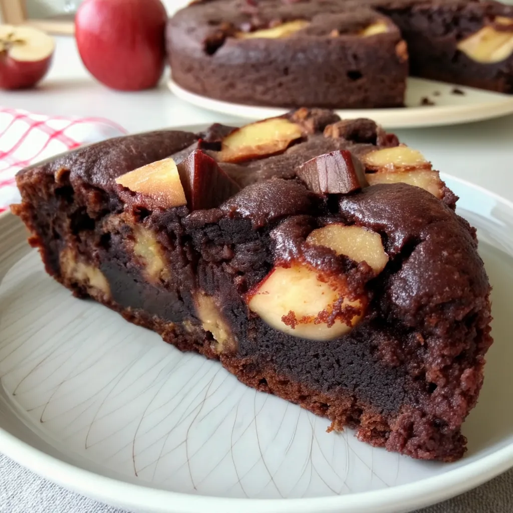 Flourless Chocolate Apple Cake – The Ultimate Fudgy & Wholesome Gluten-Free Dessert - Poulef Recipes