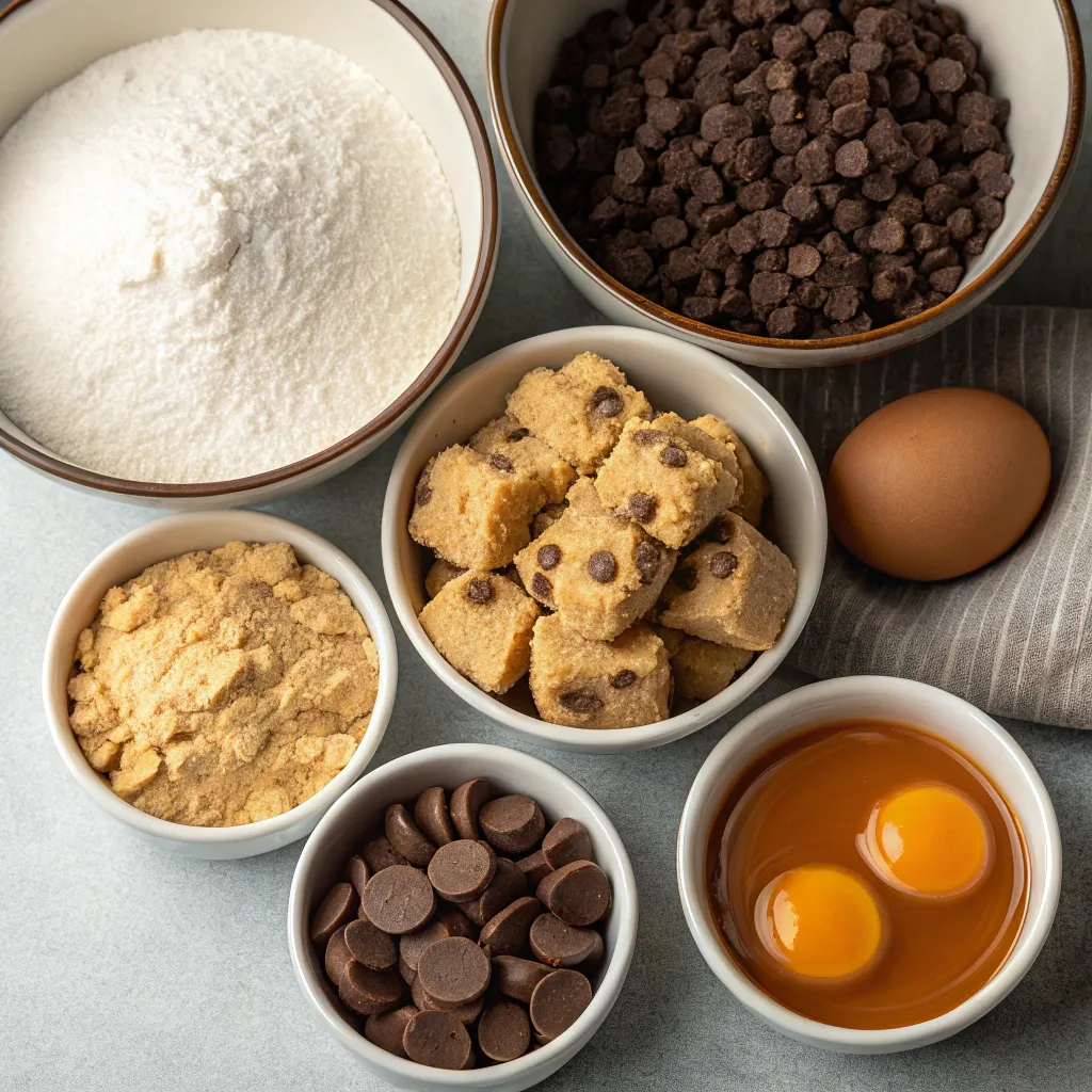 Irresistible Chocolate Chip Cookie Dough Brownie Bites (2 Layers of ...