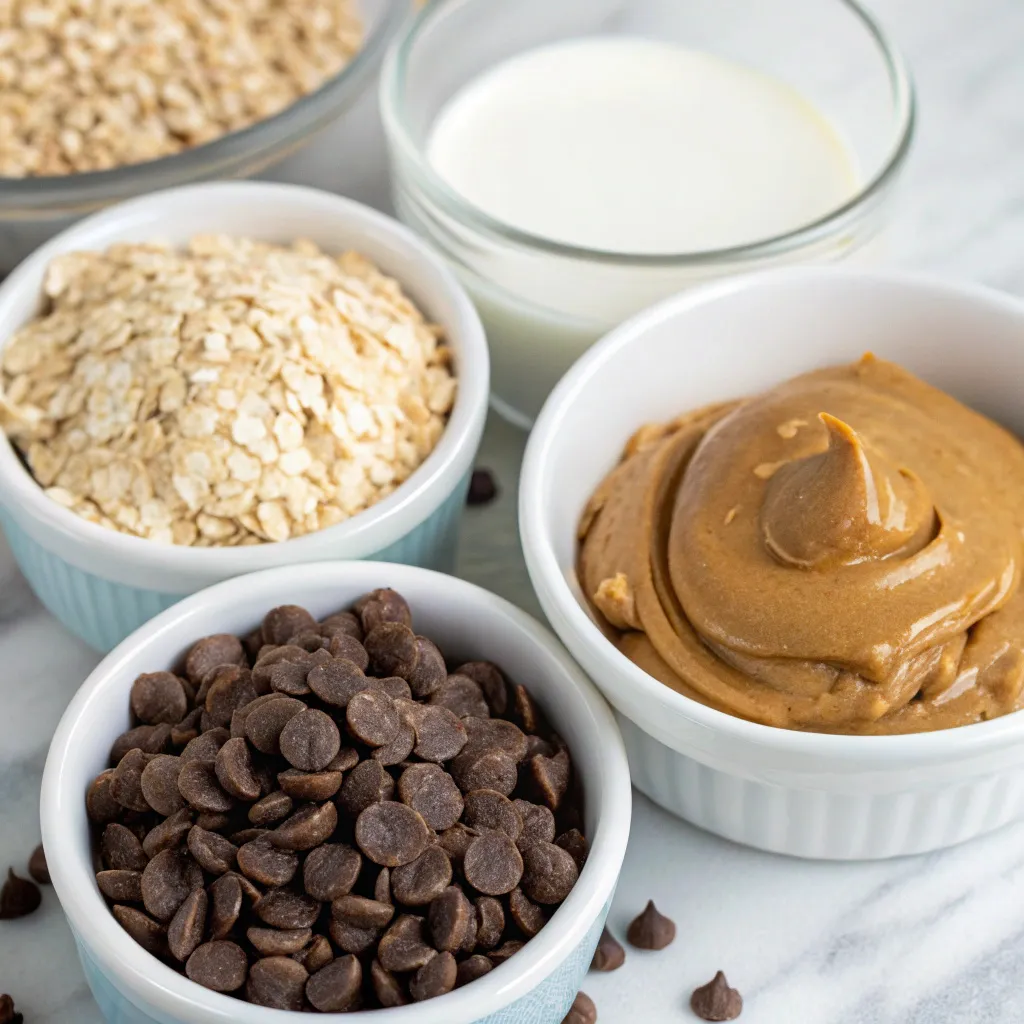 Chocolate Peanut Butter No-Bake Cookies (4 Ingredients, Thick & Fudgy ...