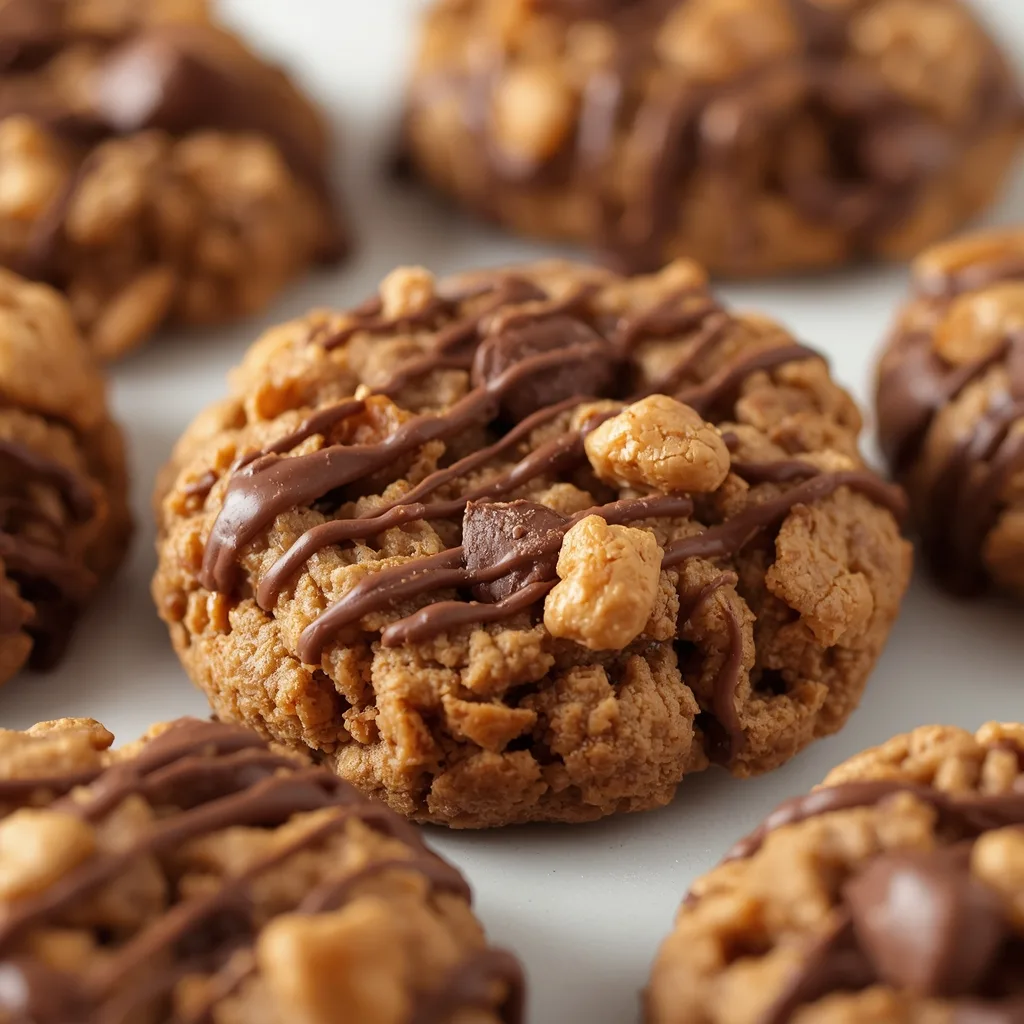 Irresistible No Bake Chocolate Peanut Butter Cornflake Cookies